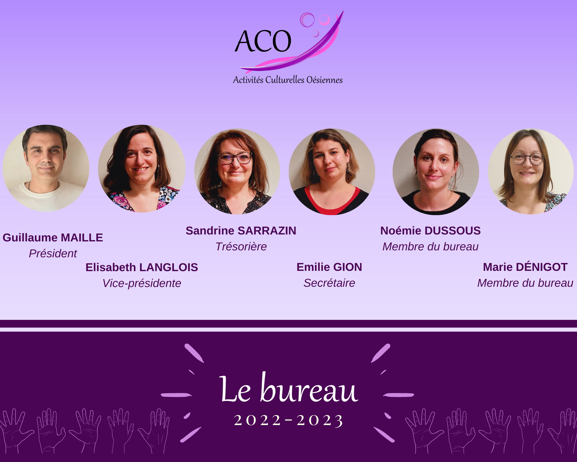 Assemblée générale et nouveau bureau des ACO - Activités Culturelles ...