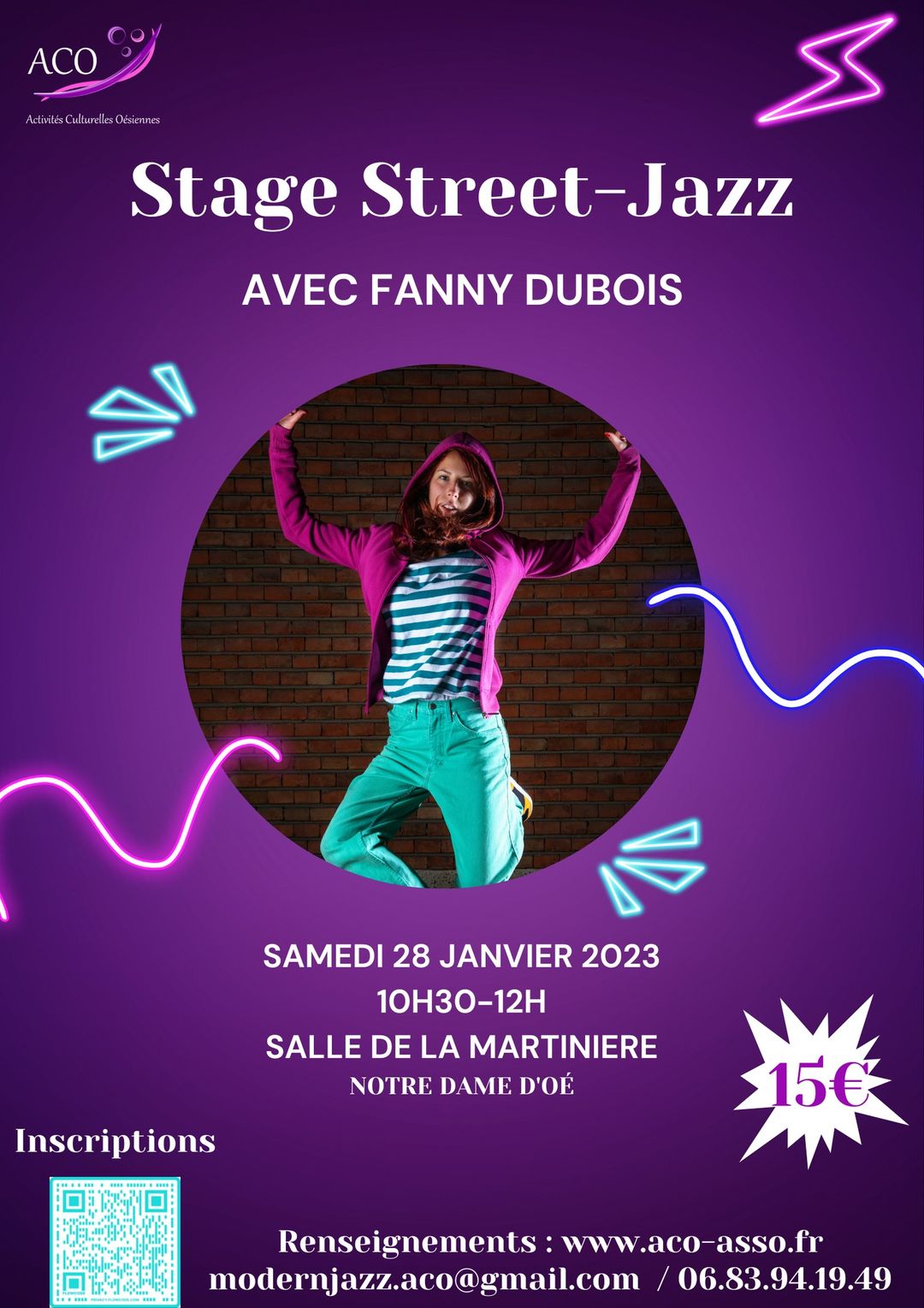 Au programme : Stage de Street Jazz - Activités Culturelles Oésiennes