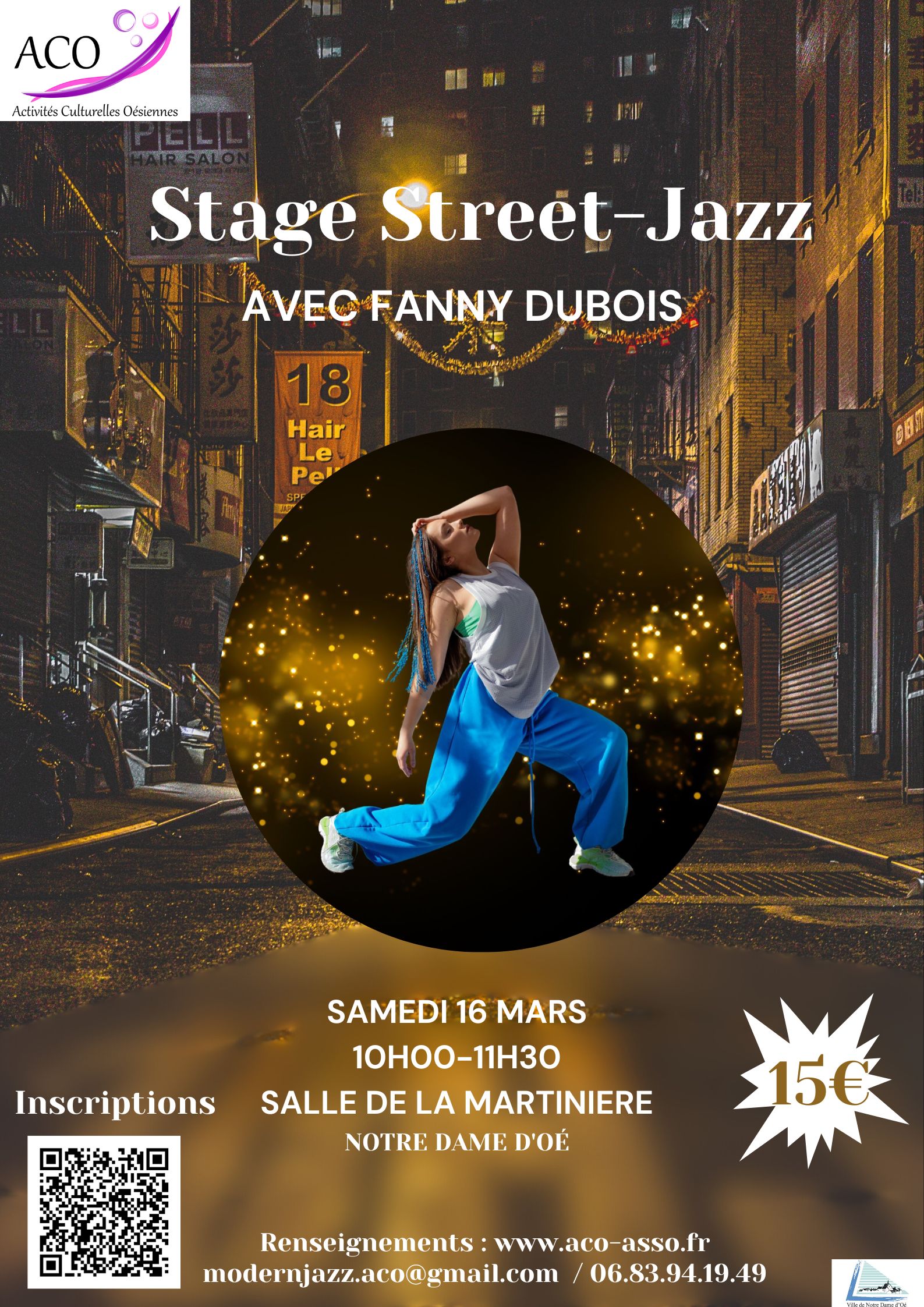 Stage Street-Jazz avec Fanny Dubois - Activités Culturelles Oésiennes